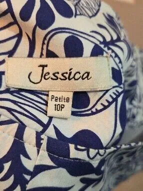 Jessica | Skirts | Blue And White Floral Aline Skirt | Poshmark